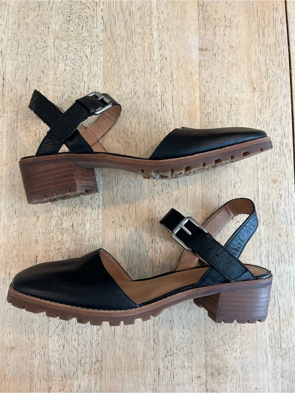 Madewell | Shoes | Madewell The Claudie Lugsole Mary Jane Leather Black ...